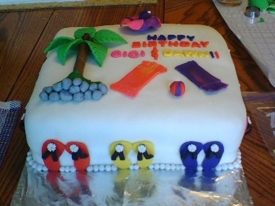 1 Of 2 Of Gigi's B-Day Cake - CakeCentral.com