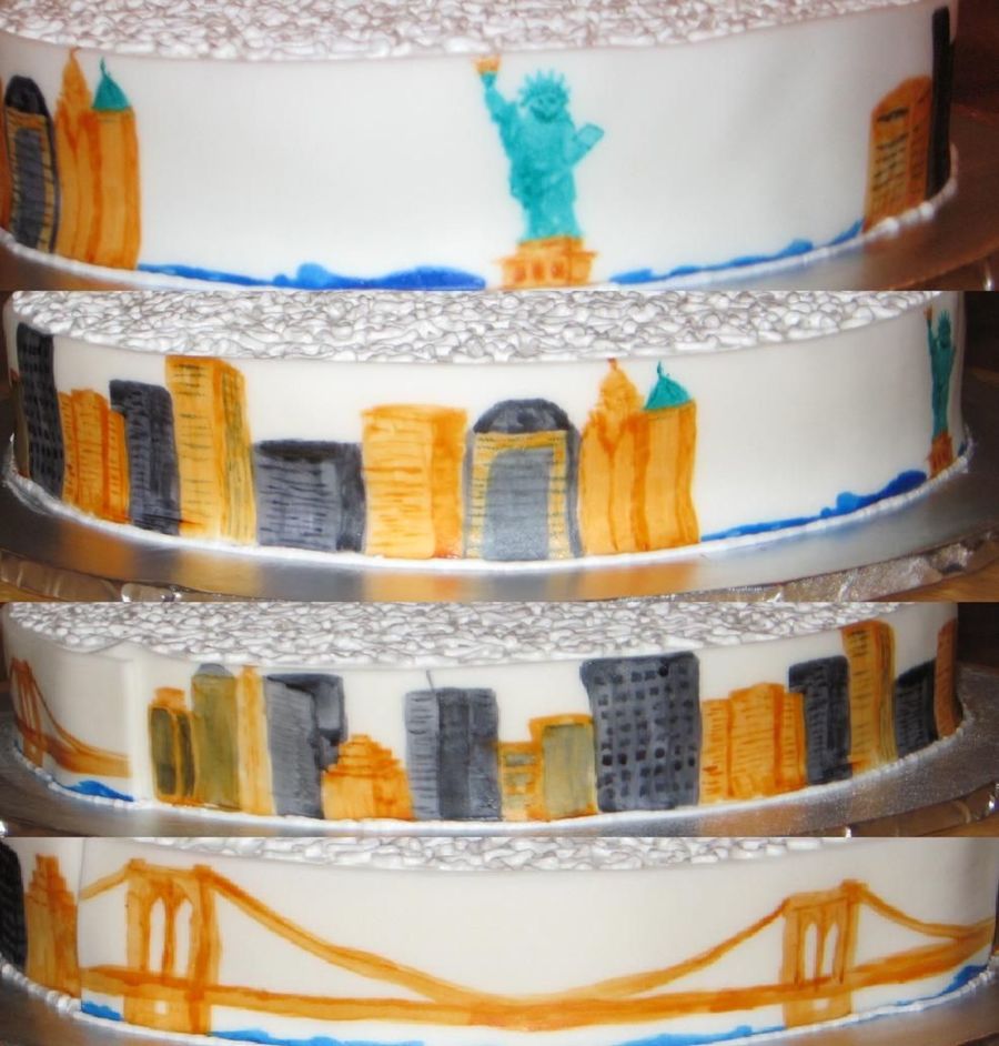 New York City Skyline Cake - CakeCentral.com