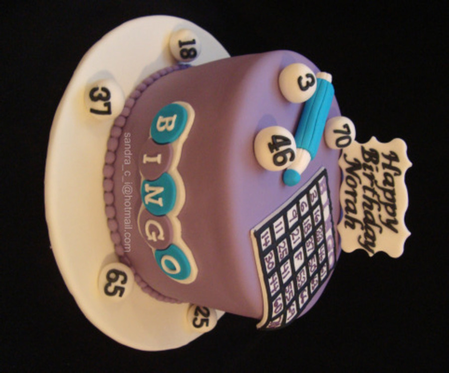 Bingo Birthday Cake - CakeCentral.com