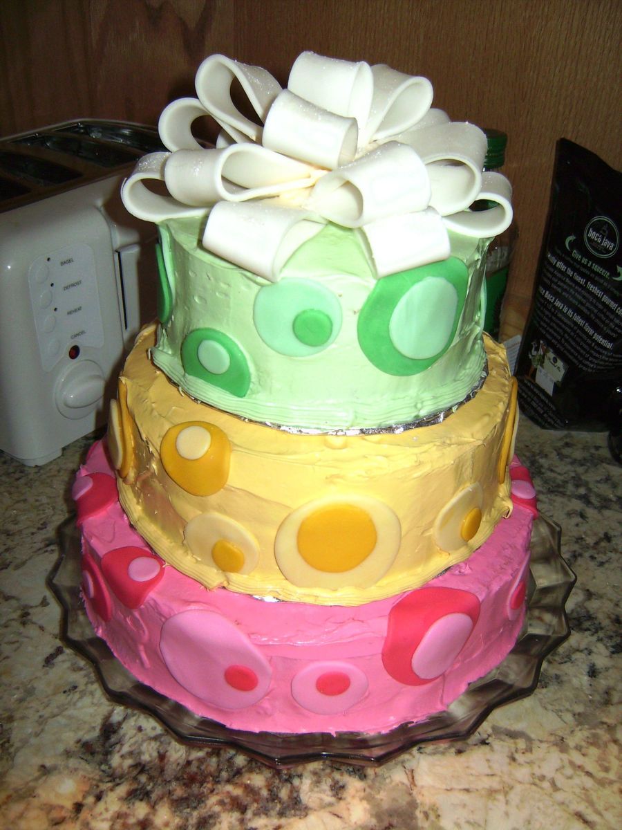 My Second Cake - My First Tiered Cake - CakeCentral.com