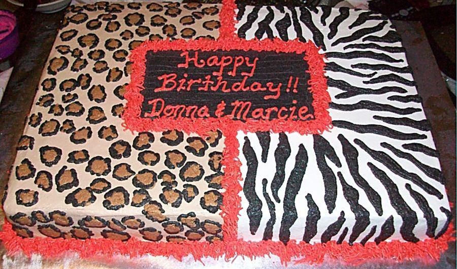 Leopard & Zebra - CakeCentral.com