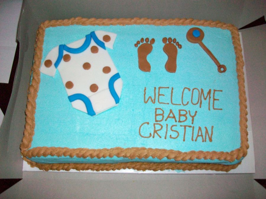 First Baby Onesie Cake - CakeCentral.com