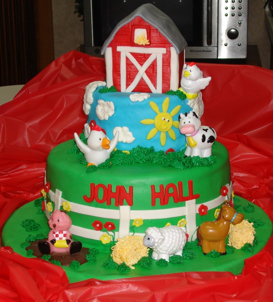 Barn Yard Cake - CakeCentral.com