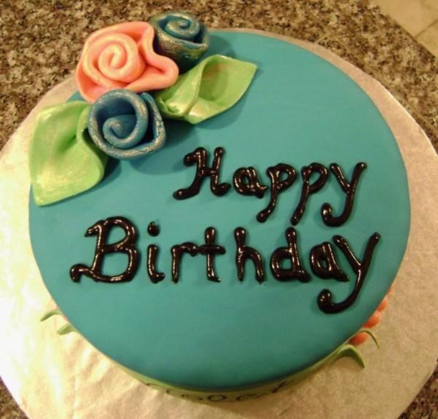 Ribbon Rose Birthday Cake - CakeCentral.com