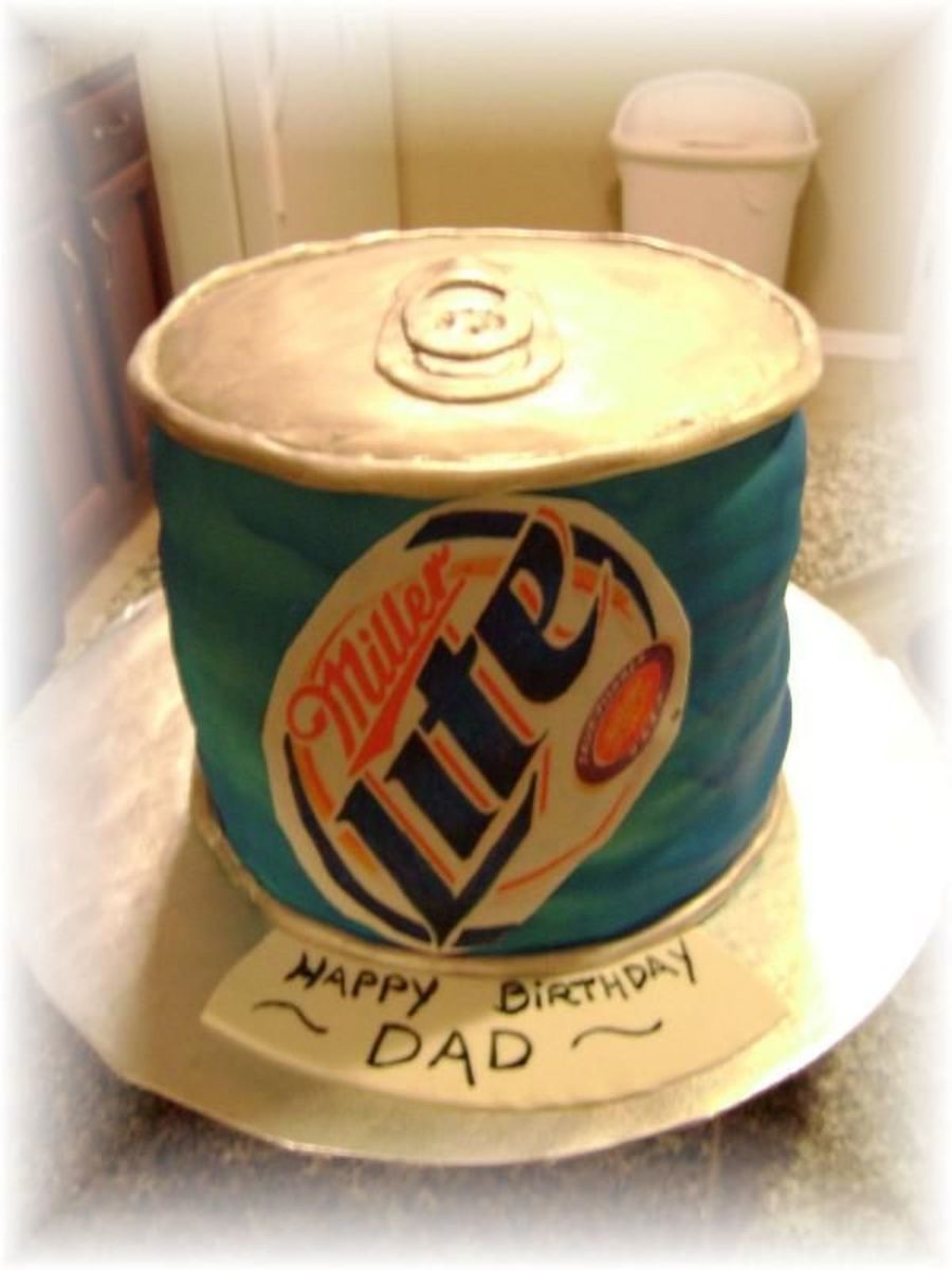 Miller Lite Can Birthday Cake - CakeCentral.com