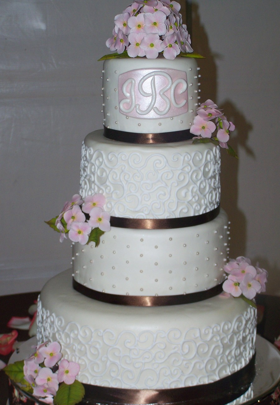 Four Tiered Wedding Cake - CakeCentral.com