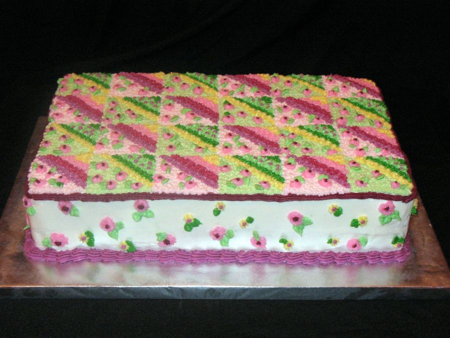 Quilt Cake - CakeCentral.com
