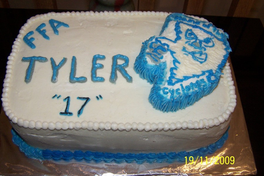 Cyclone Birthday Cake - CakeCentral.com