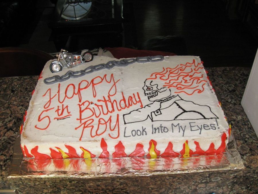 Ghost Rider Cake - CakeCentral.com