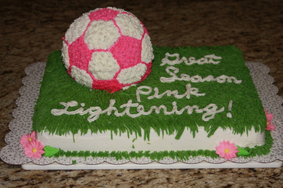Pink Soccer Ball - CakeCentral.com