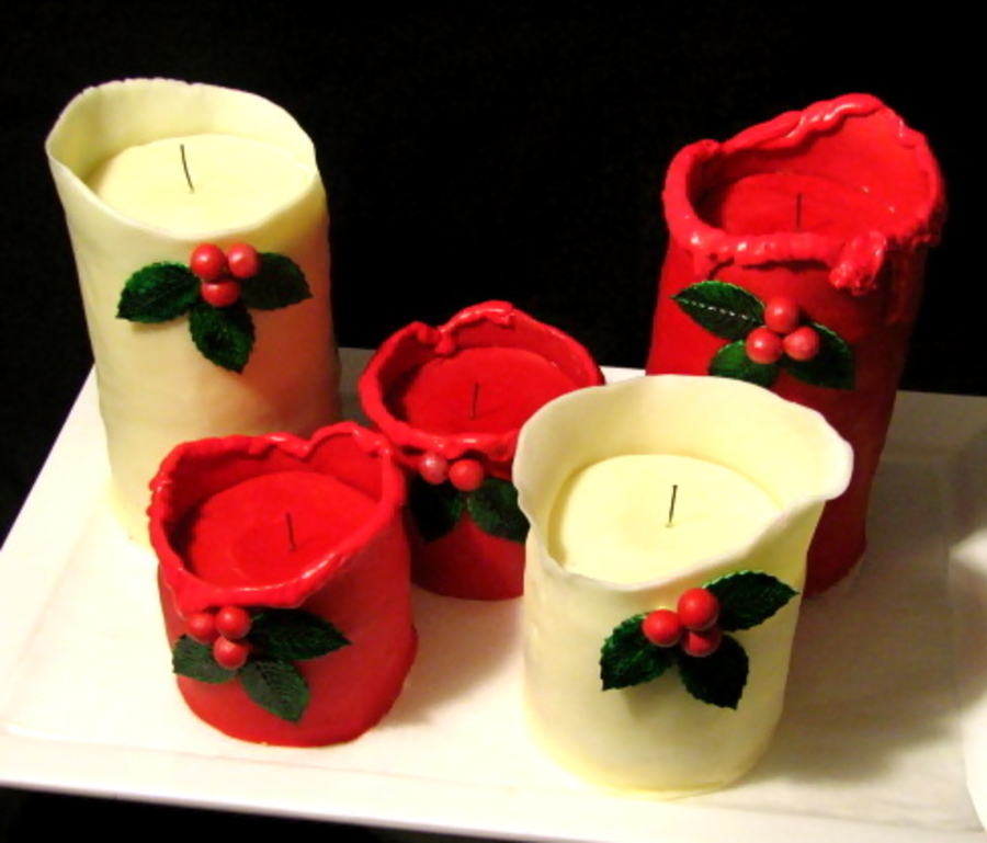 Christmas Candles - CakeCentral.com