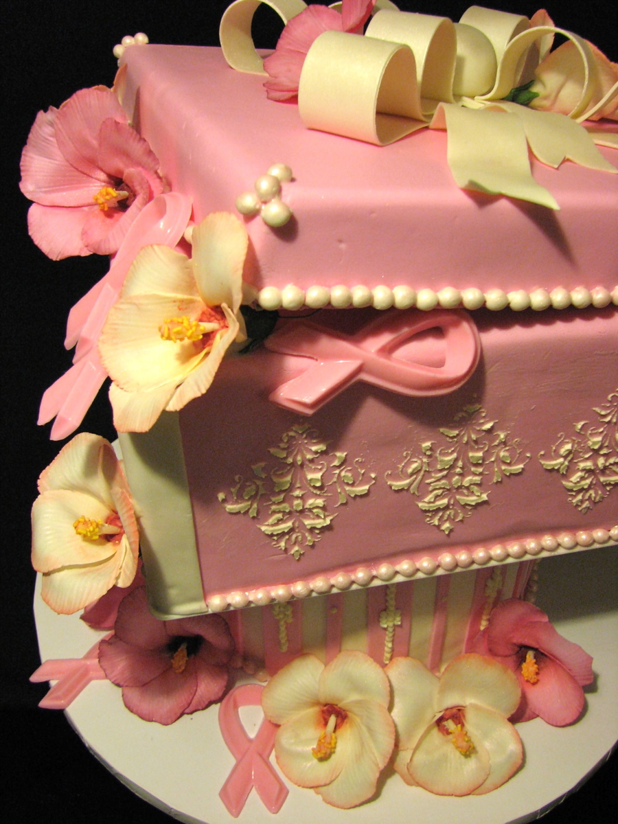 Breast Cancer Awareness Cake - CakeCentral.com