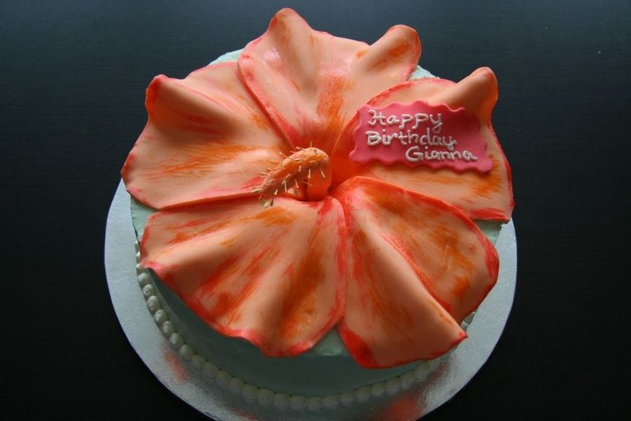 Hibiscus Cake - CakeCentral.com