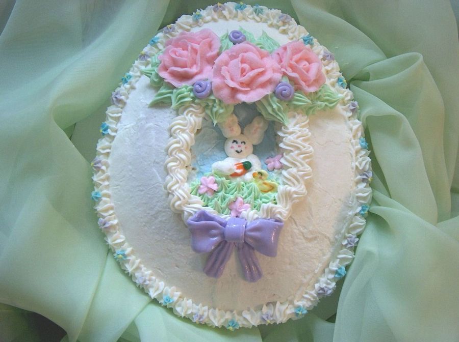 Panoramic Easter Egg Cake - CakeCentral.com
