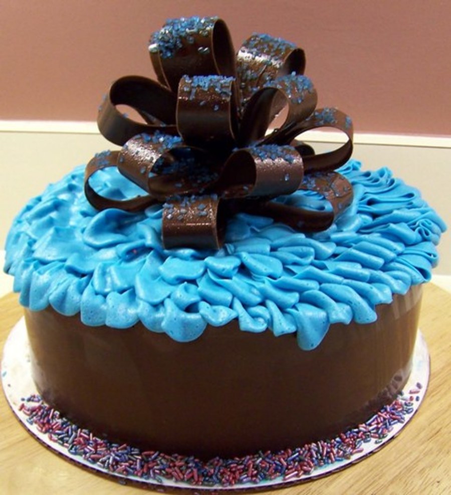 Chocolate Wrapped Cake - CakeCentral.com
