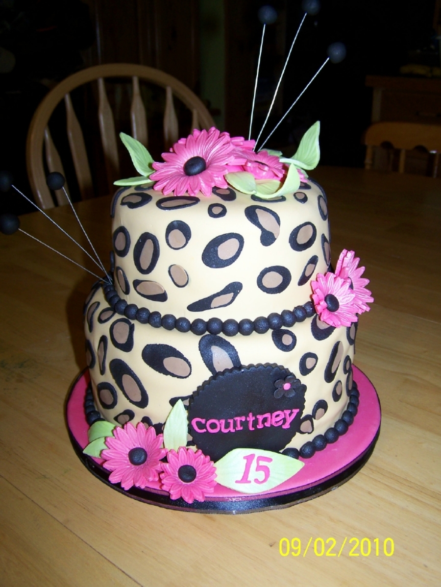 Cheetah Cake - CakeCentral.com