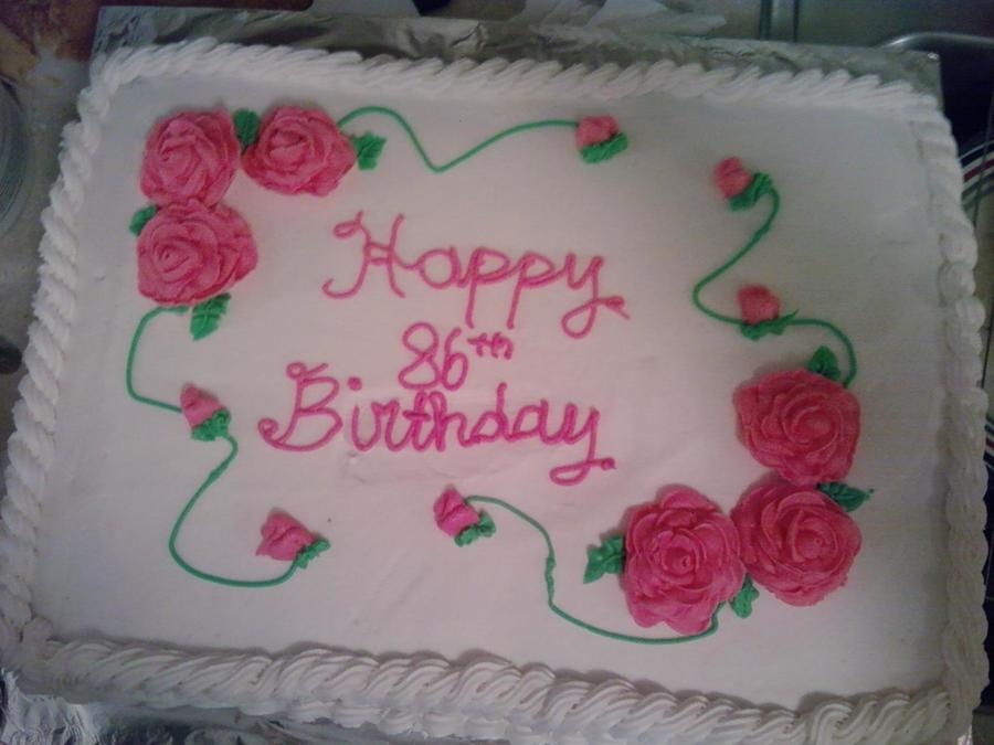 Granny 86Th Birthday Cake - CakeCentral.com