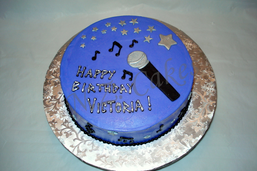 Superstar Music Themed Birthday Cake - CakeCentral.com