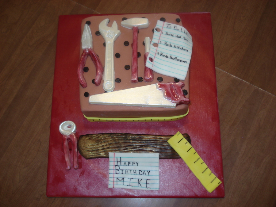 Tool Birthday Cake - CakeCentral.com