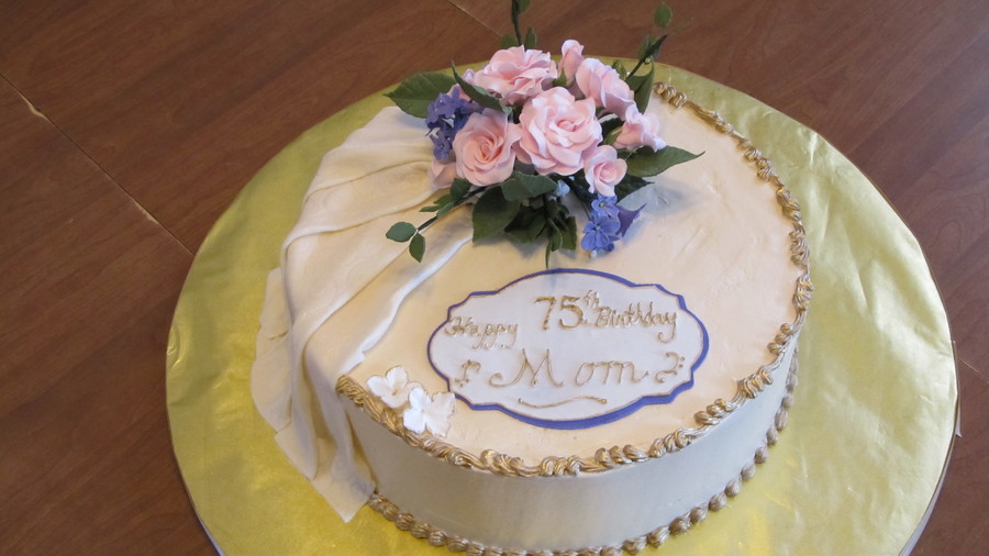 75Th Birthday Cake - CakeCentral.com