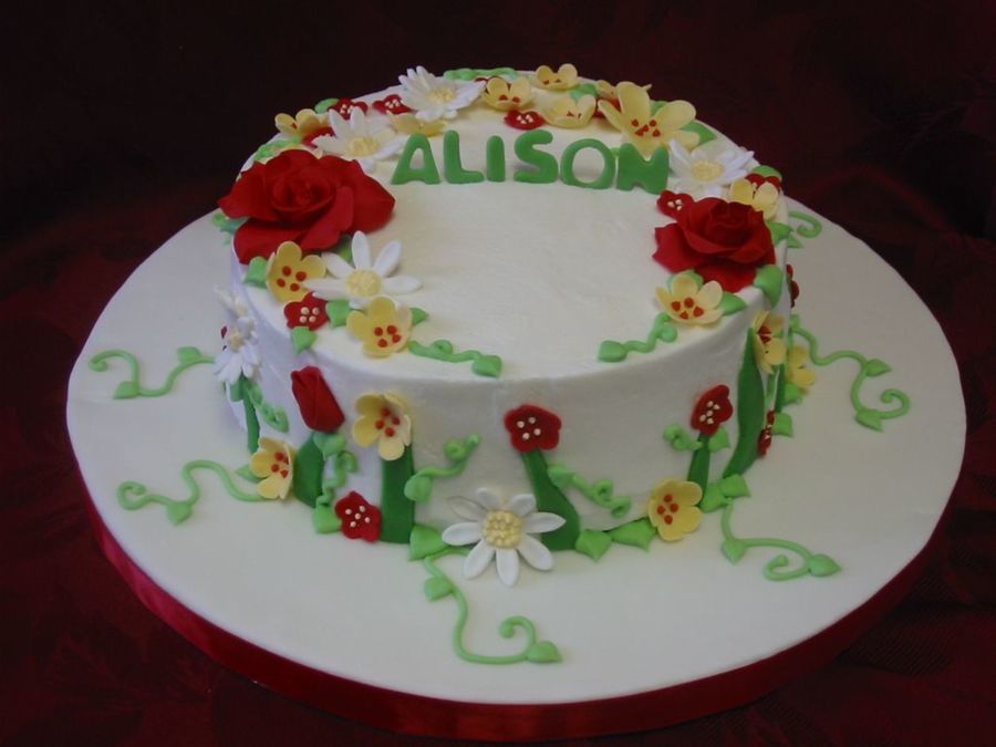 Alison's Birthday Cake - CakeCentral.com