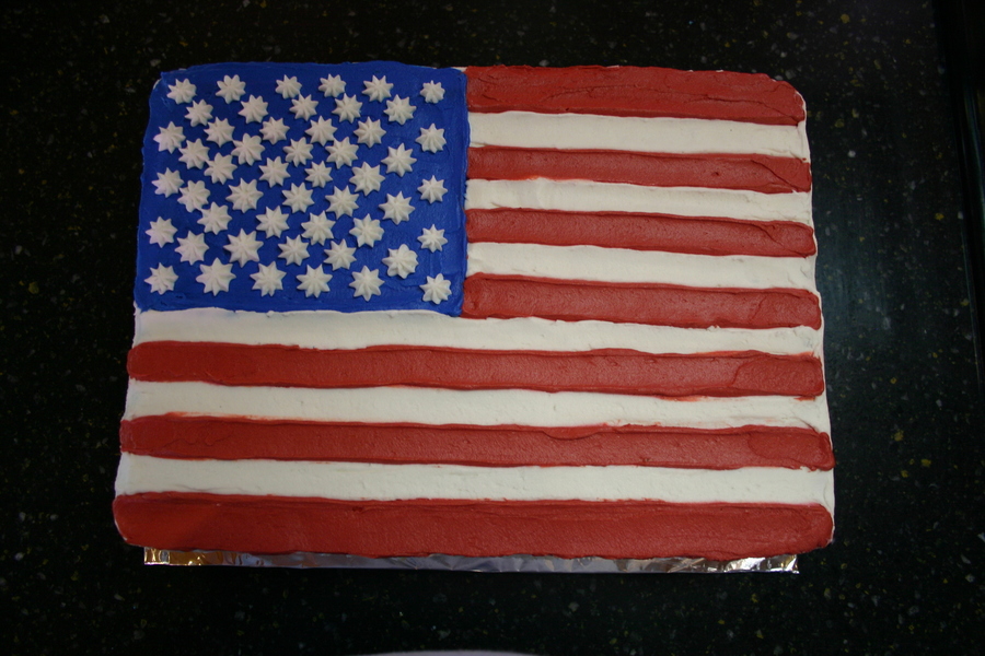 Us Flag - CakeCentral.com
