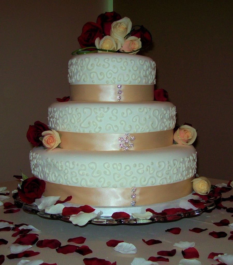 Jewelled Wedding Cake - CakeCentral.com