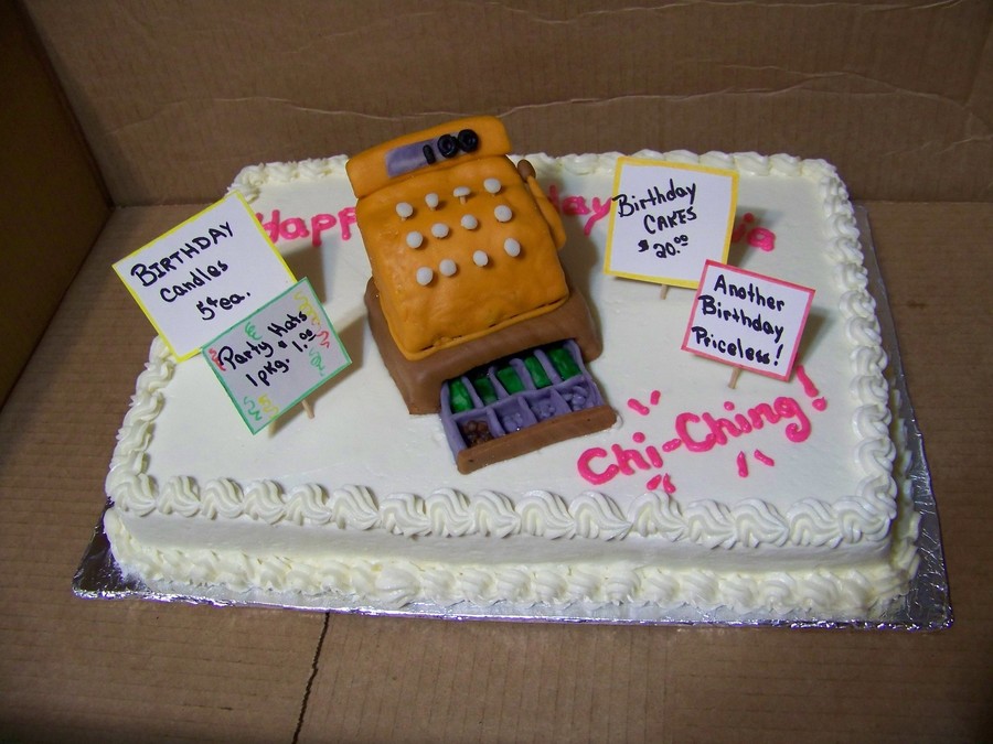 Cash Register Cake - CakeCentral.com