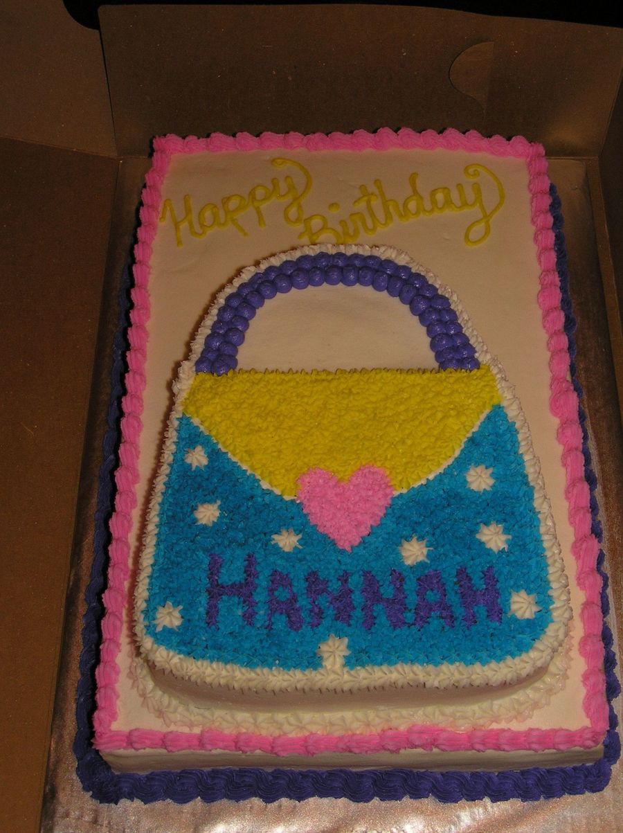 Purse Birthday Cake - CakeCentral.com