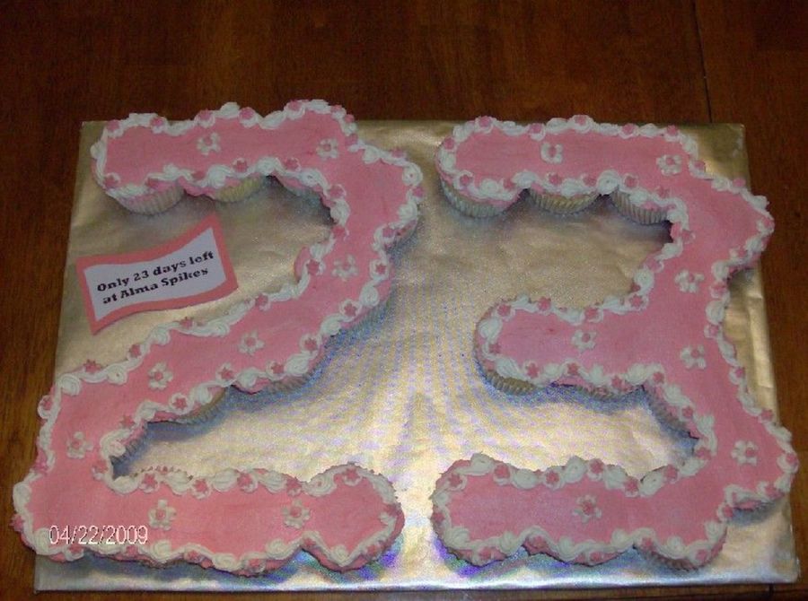 Number 23 Cupcake Cake - CakeCentral.com