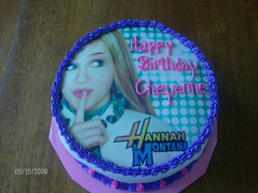 Hannah Montana Round - CakeCentral.com