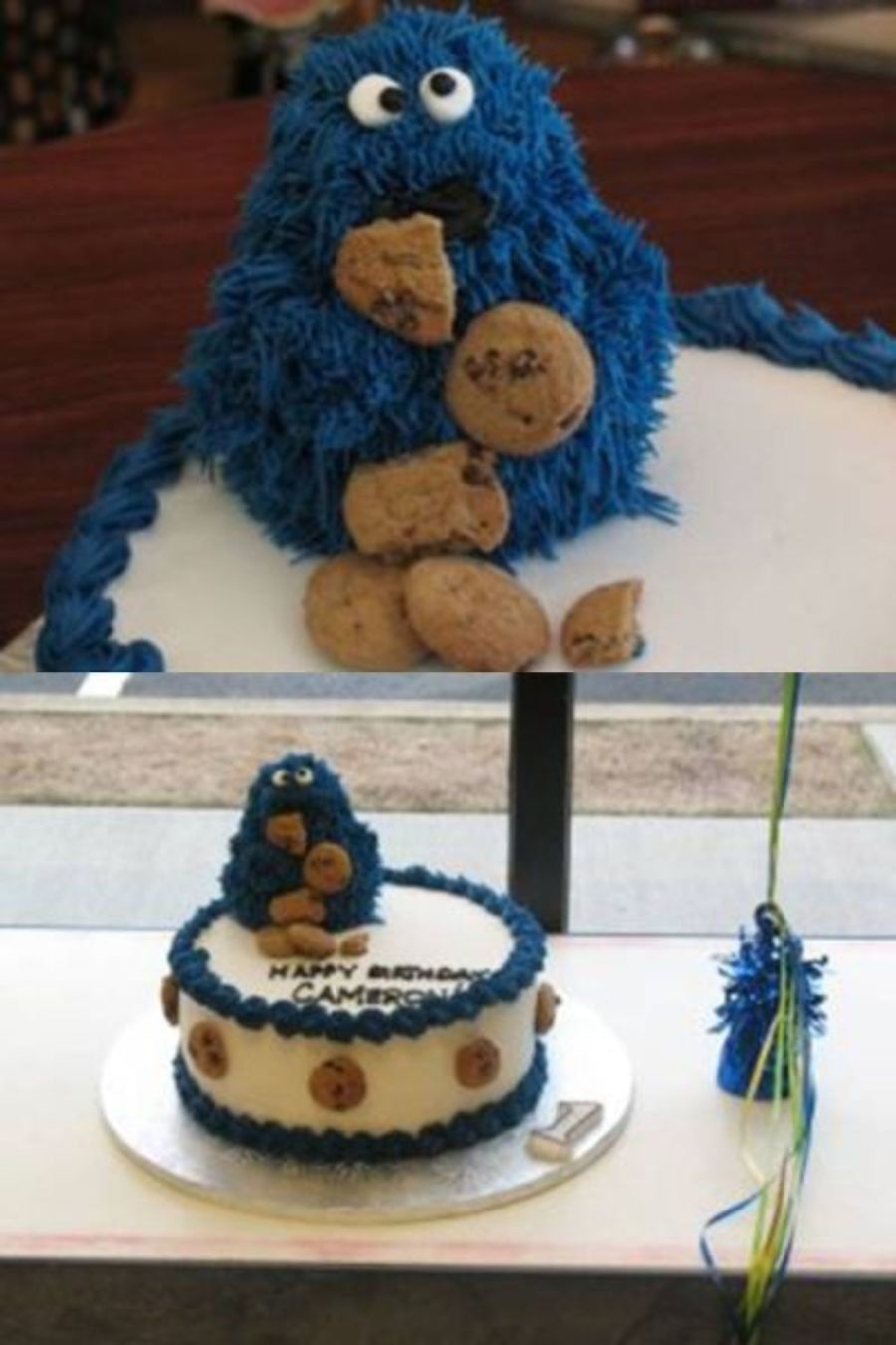 Cookie Monster Cake - CakeCentral.com