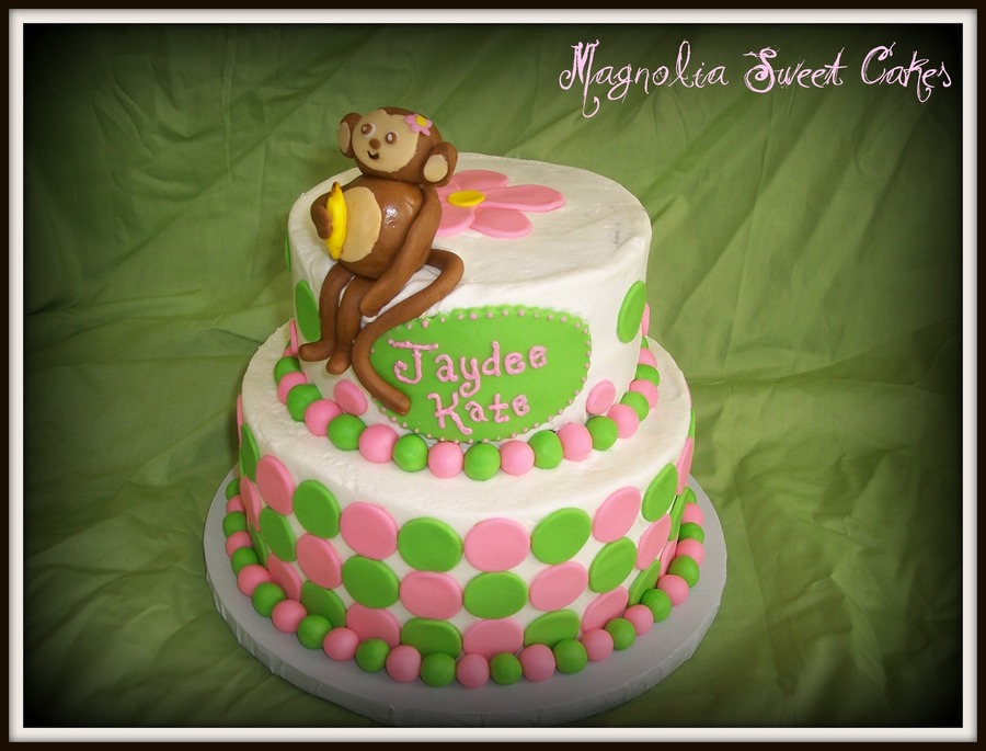 Monkey & Polka Dots - CakeCentral.com