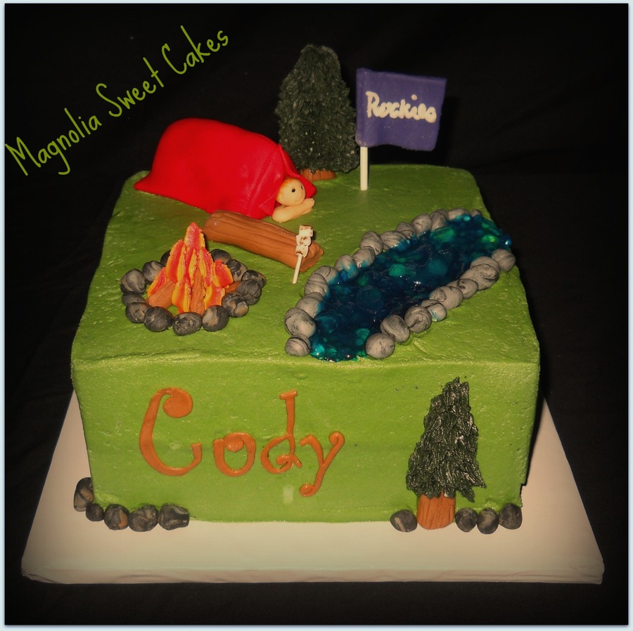 Camping Cake - CakeCentral.com