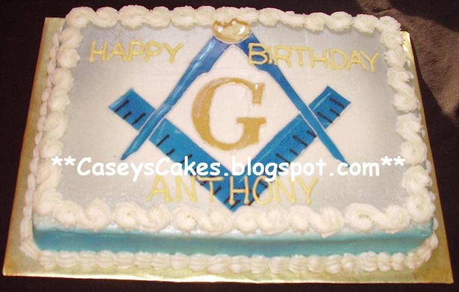 Mason Compass & Square Logo - CakeCentral.com