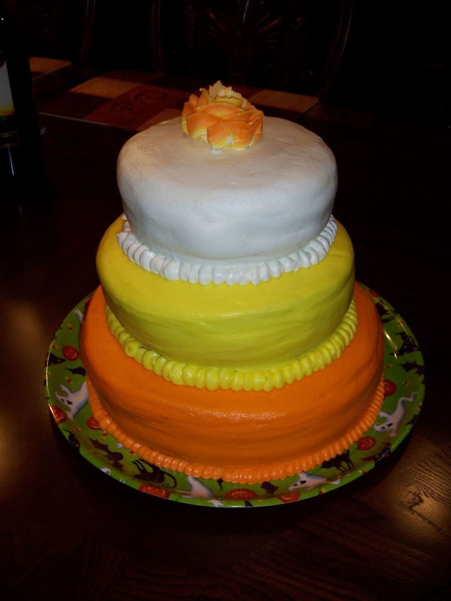 Candy Corn Cake - CakeCentral.com