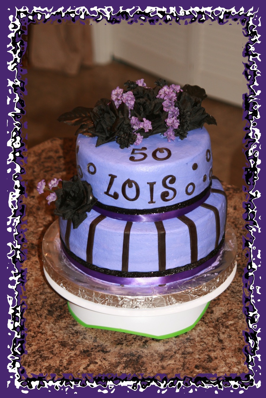 Purple 50Th - CakeCentral.com