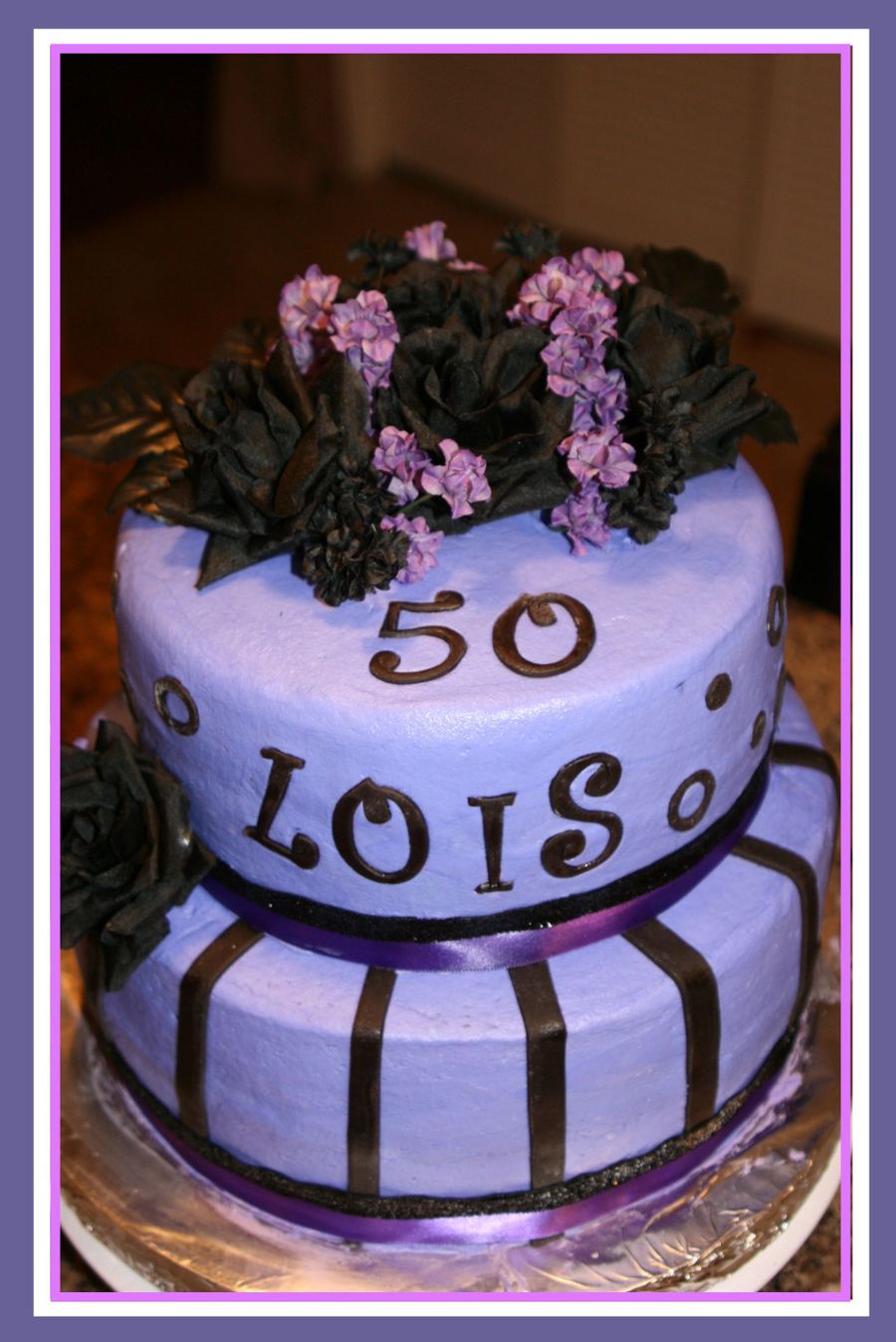Purple 50Th - CakeCentral.com