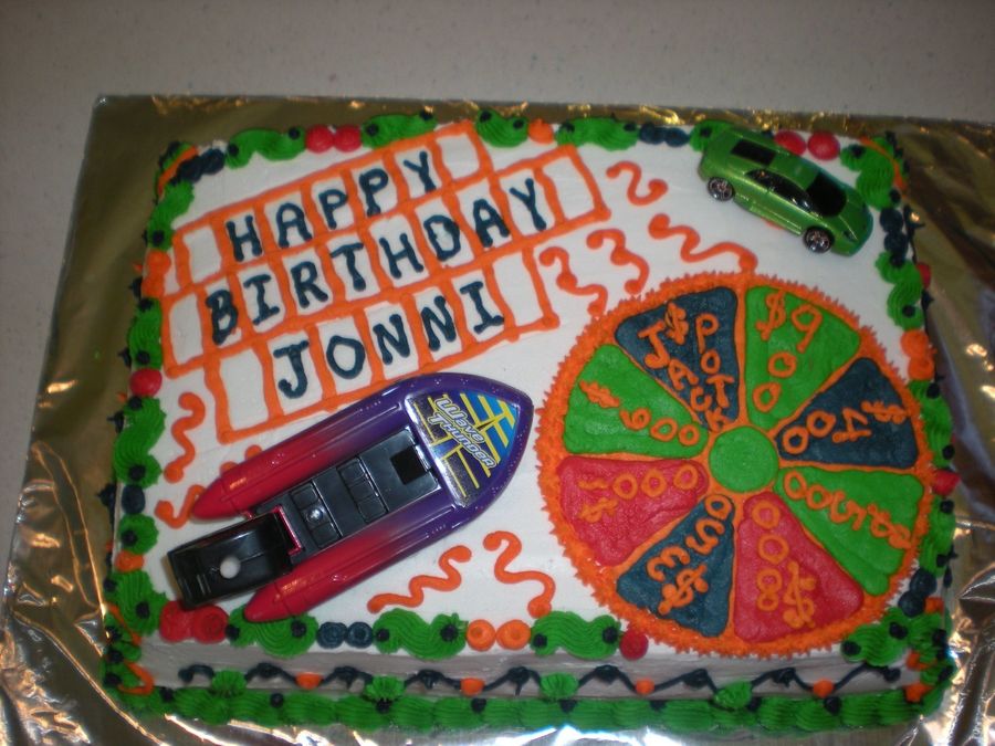 Wheel Of Fortune Birthday Cake - CakeCentral.com