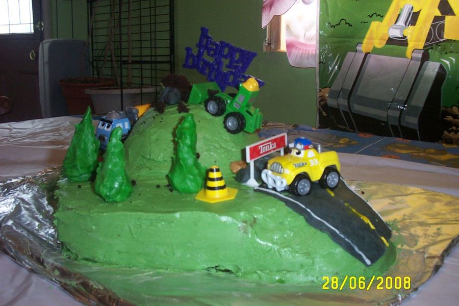 Construction Themed Cake - CakeCentral.com
