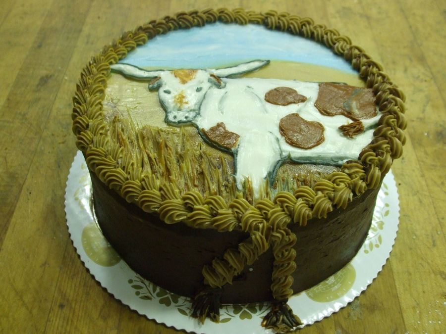 Longhorn Birthday Cake - CakeCentral.com