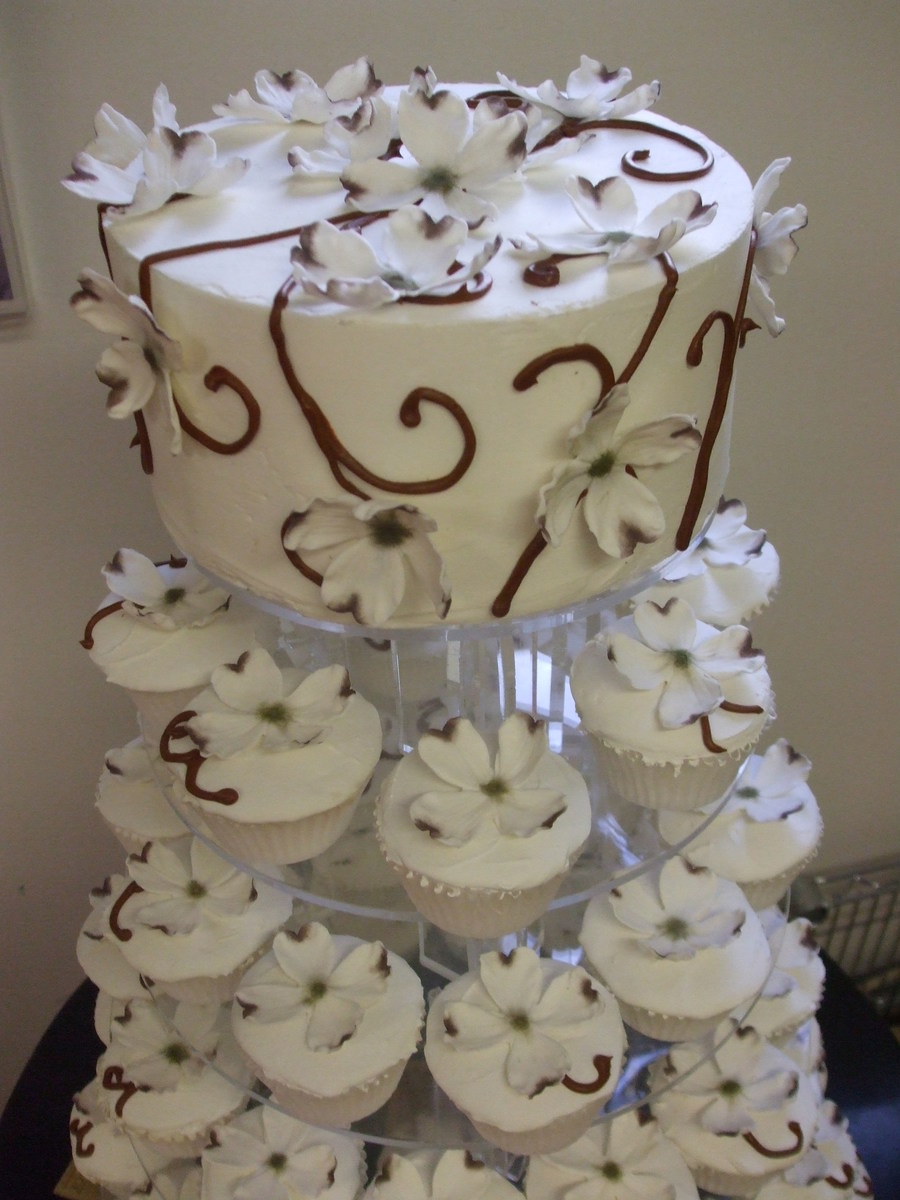 Dogwood Wedding Cupcake Tree - CakeCentral.com
