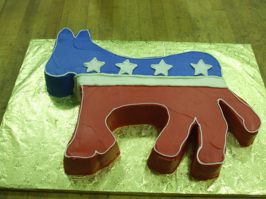 Cut Out Democratic Donkey - CakeCentral.com