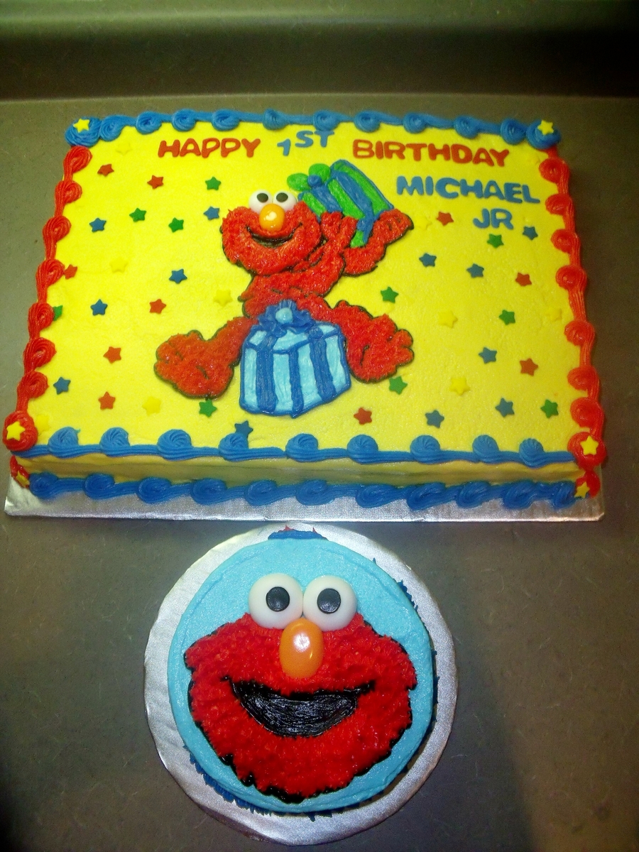 Elmo Sheet Cake - CakeCentral.com