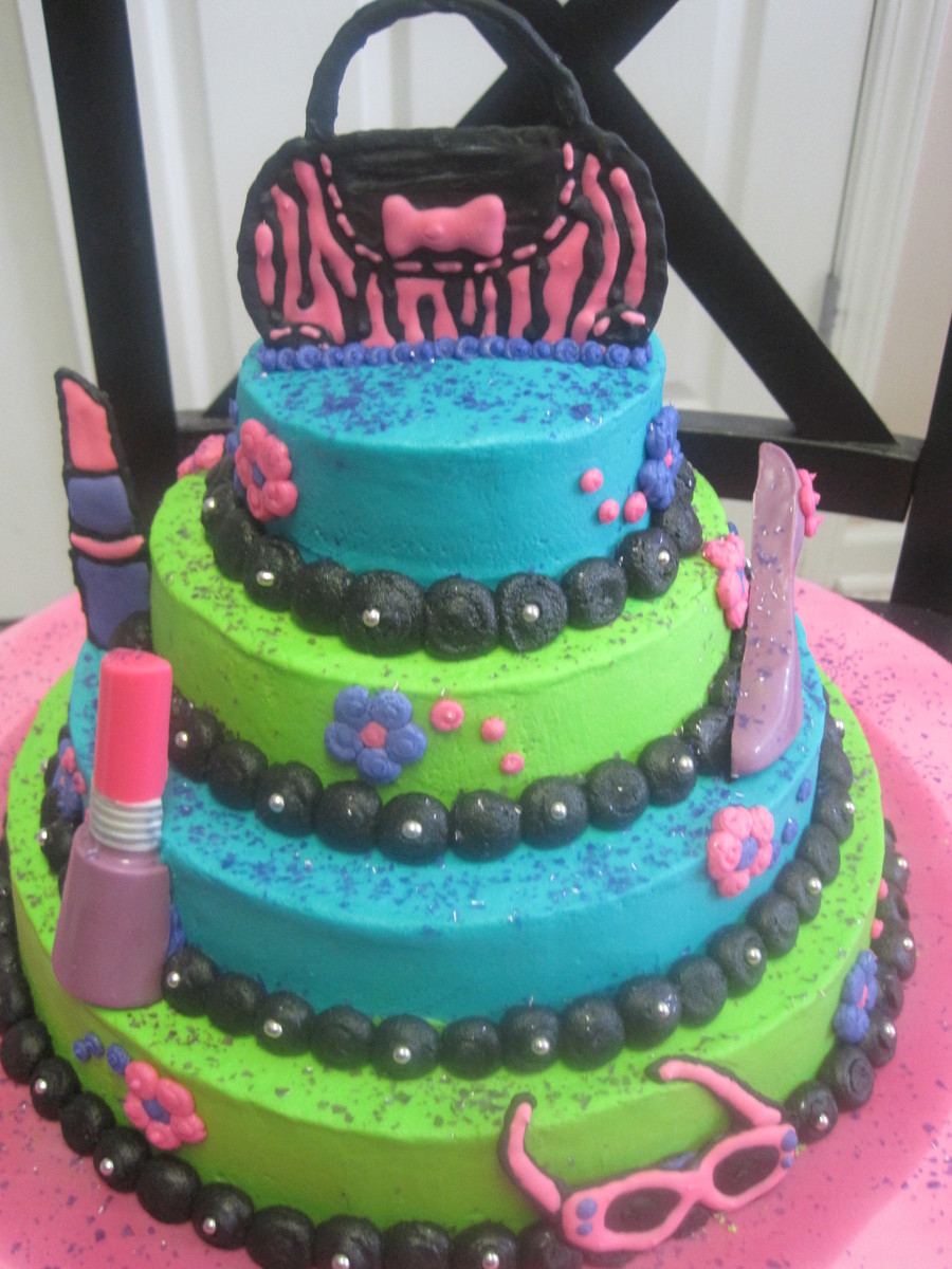 Girly Cake - CakeCentral.com
