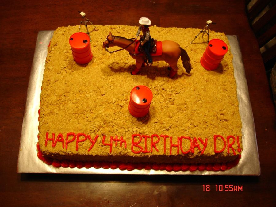Barrel Racing Cake - CakeCentral.com