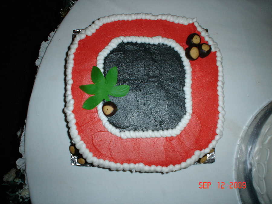 Ohio State Cake - CakeCentral.com