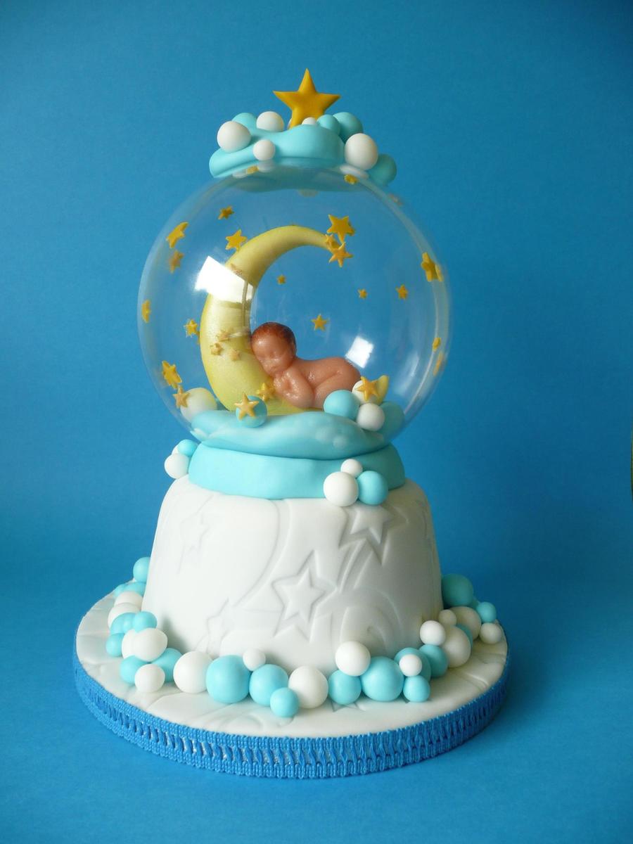 Baby Snowglobe Cake - CakeCentral.com