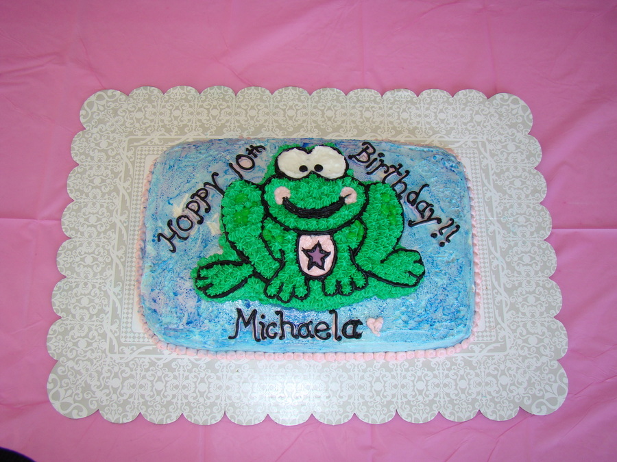 Froggy Birthday - CakeCentral.com