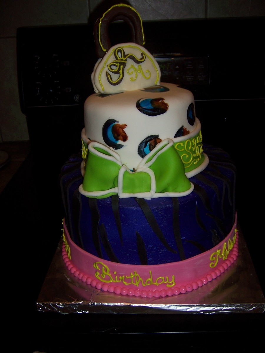 Funky Birthday Cake - CakeCentral.com